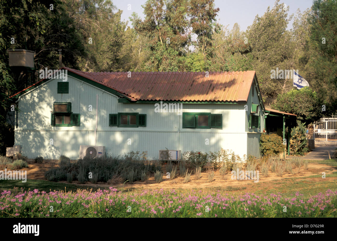 ben gurion hut in kibbutz sde boker Stock Photo - Alamy