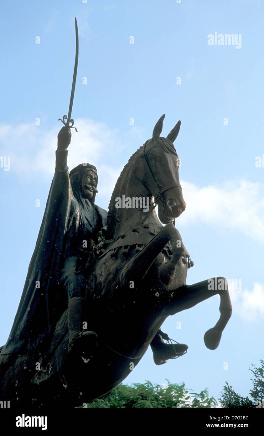 sculpture commemorating sultan al atrash in druz village of julis in ...