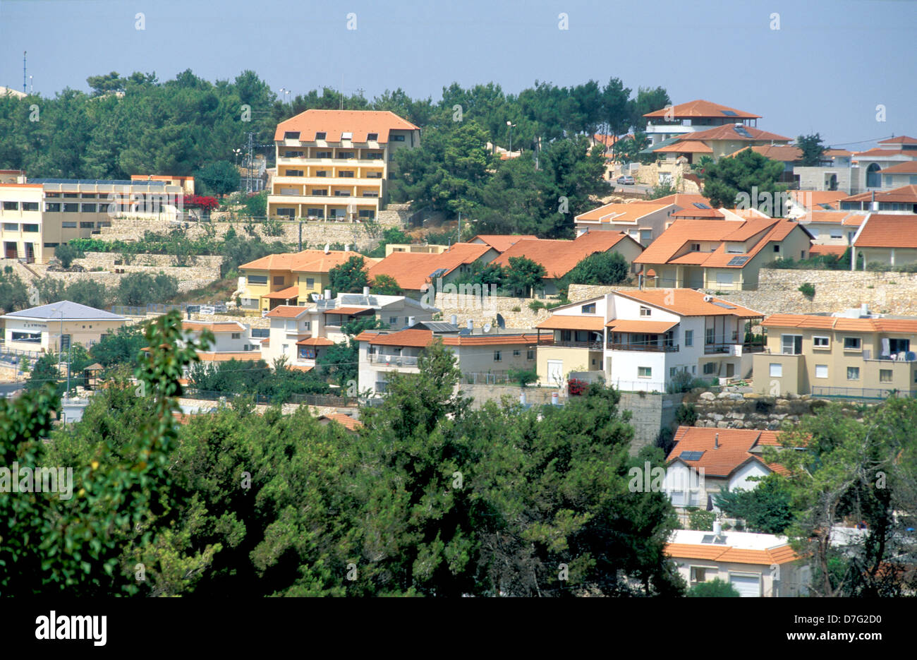 general view of Kfar Vradim, Galilee Stock Photo - Alamy
