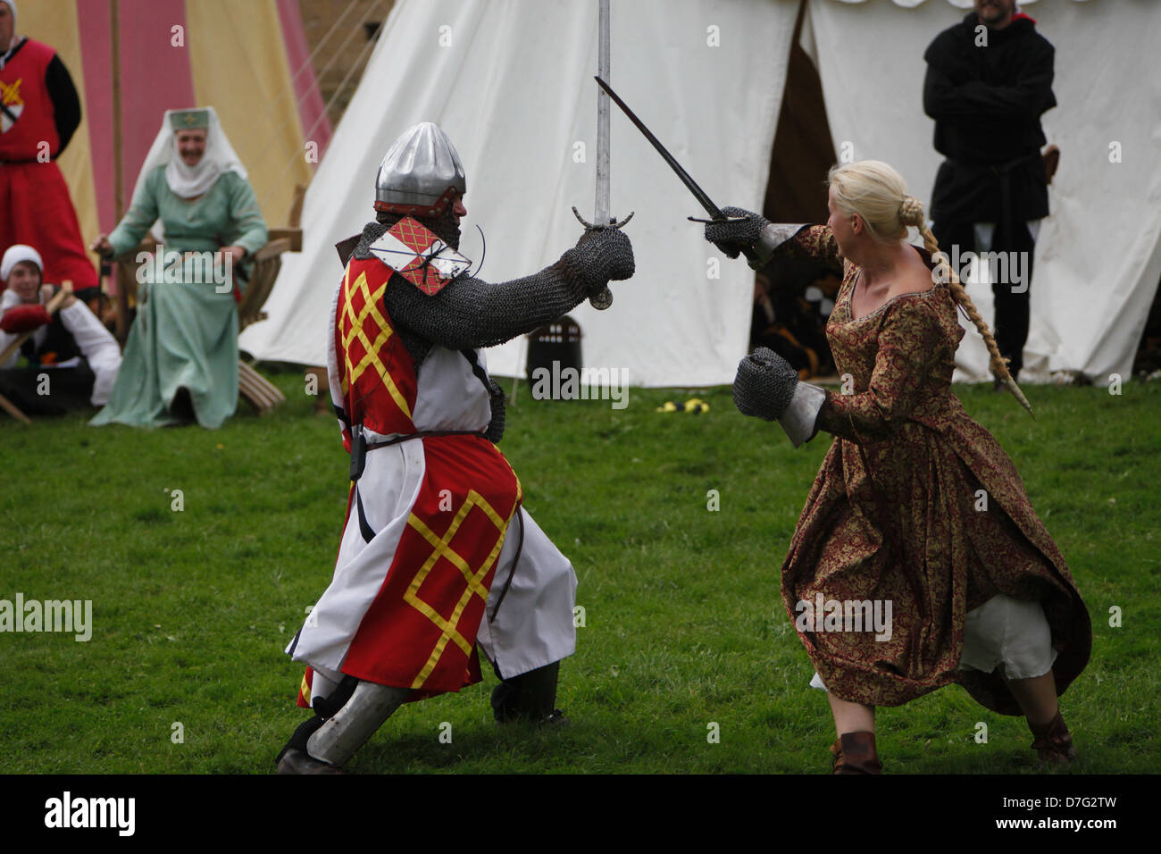 Knights in mock combat at Bolsover Castle 'Clash of the Knights ...