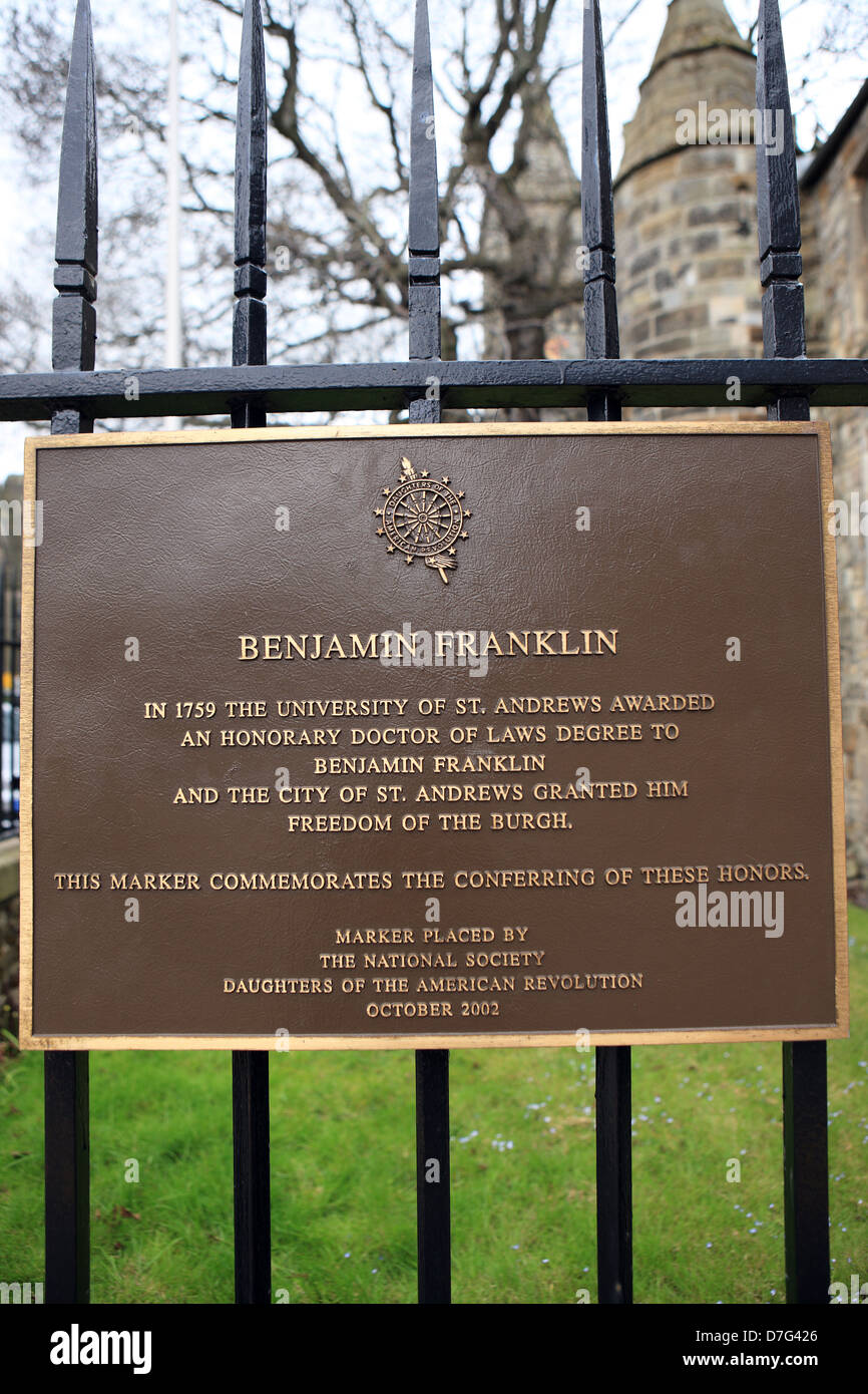 Plaque commemorating an Honorary Doctor of Law's Degree which was ...