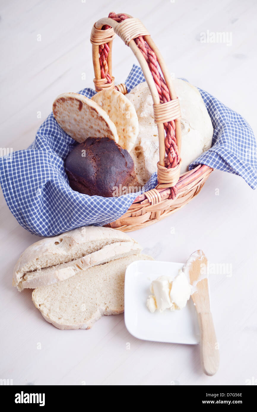 Bread basket butter hi-res stock photography and images - Alamy