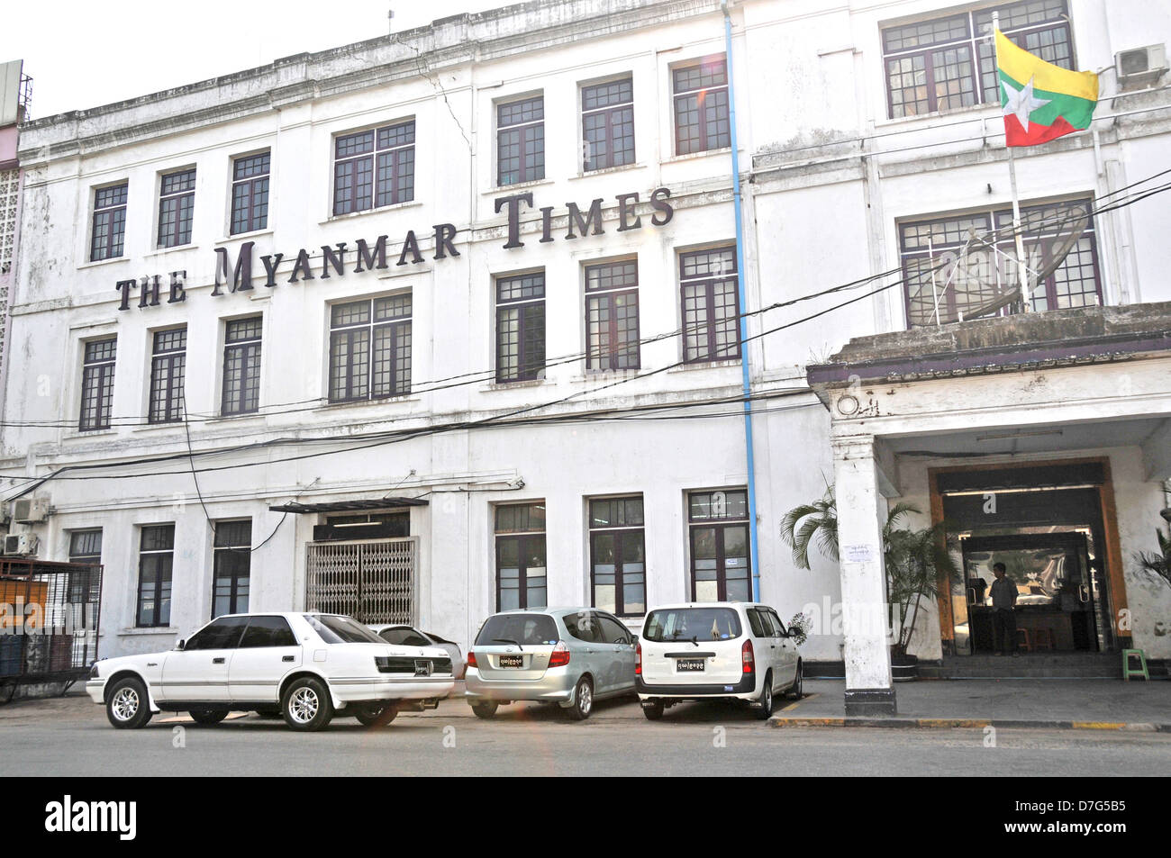 The Myanmar Times building Yangon Myanmar Stock Photo - Alamy