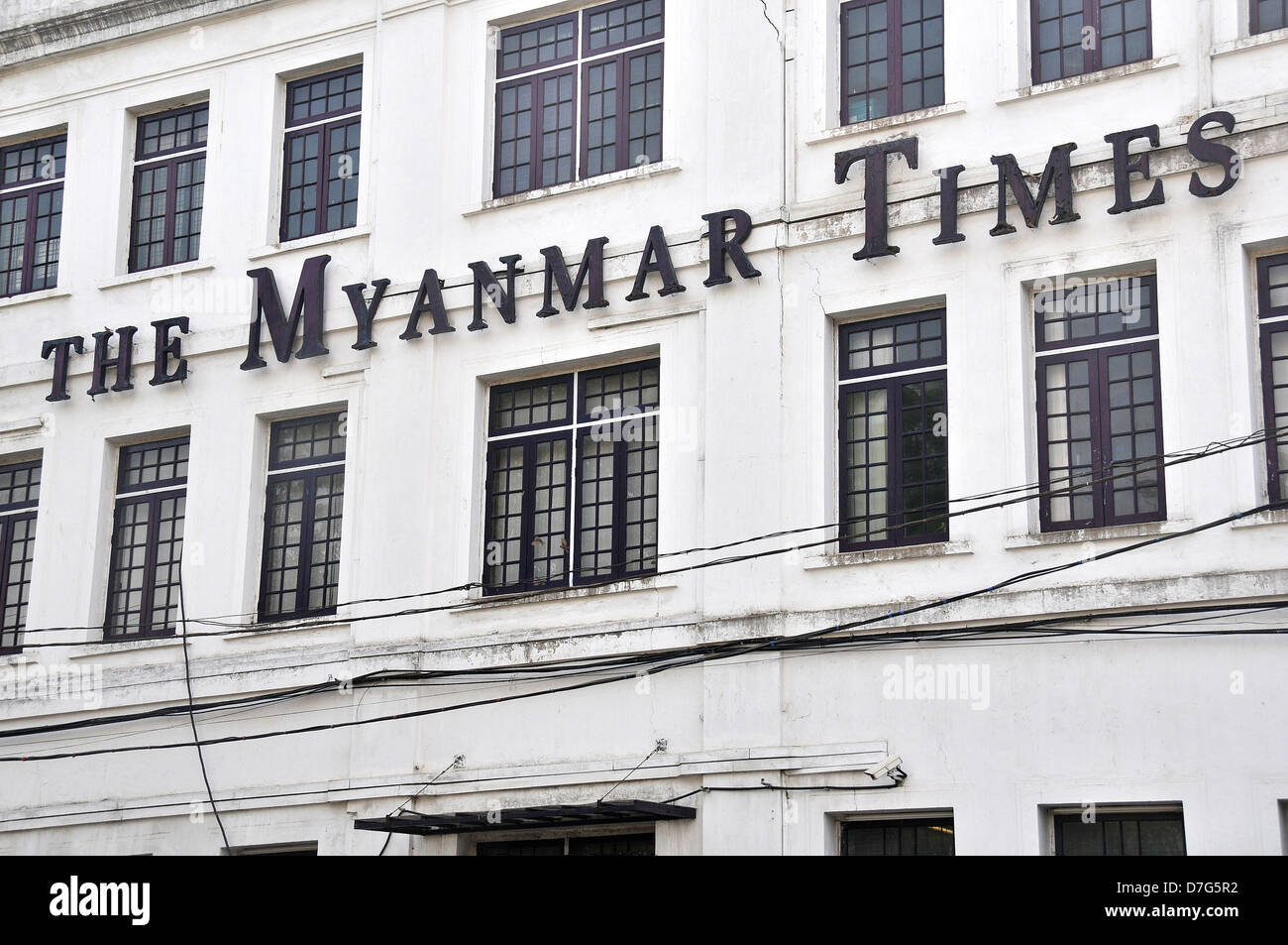 The Myanmar Times building Yangon Myanmar Stock Photo - Alamy