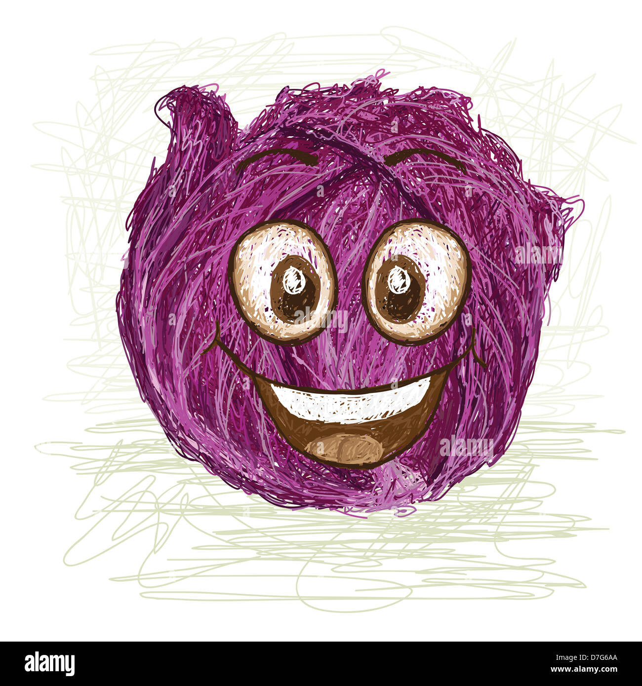 Red Cabbage Drawing