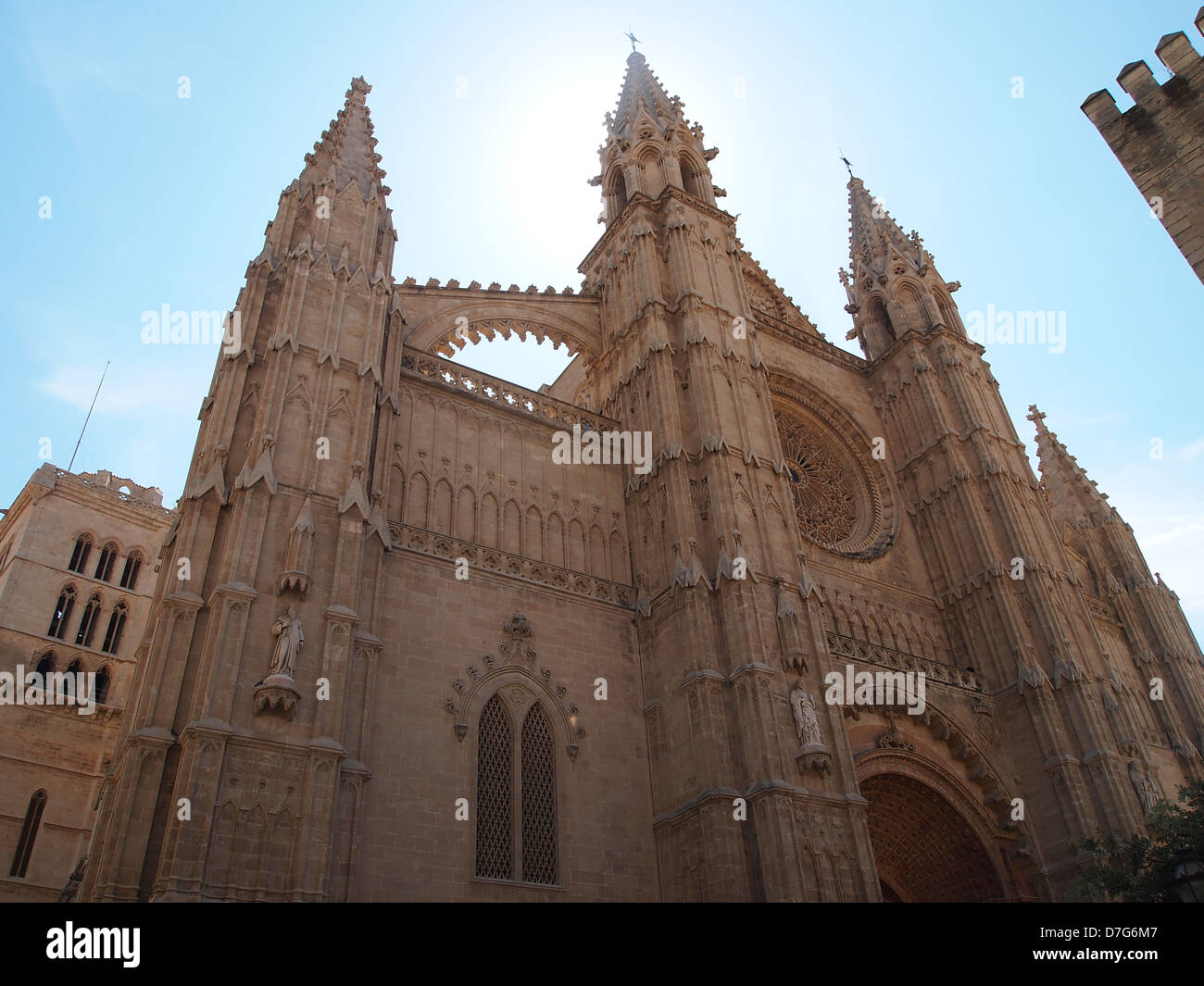 A mighty church in Palma on Majorca island Stock Photo - Alamy