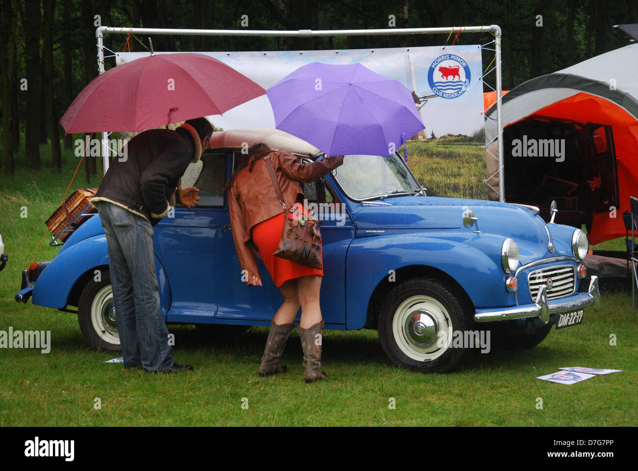 Morris Minor Convertible at Classic Car show Stock Photo - Alamy