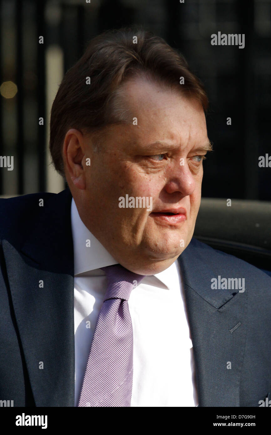 John Hayes MP arrives to a meeting at 10 Downing Street in London ...