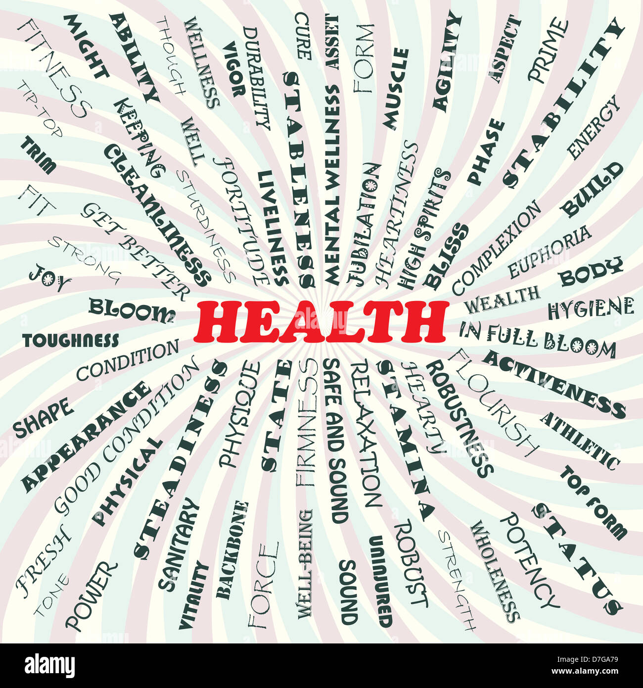 illustration of health concept Stock Photo - Alamy