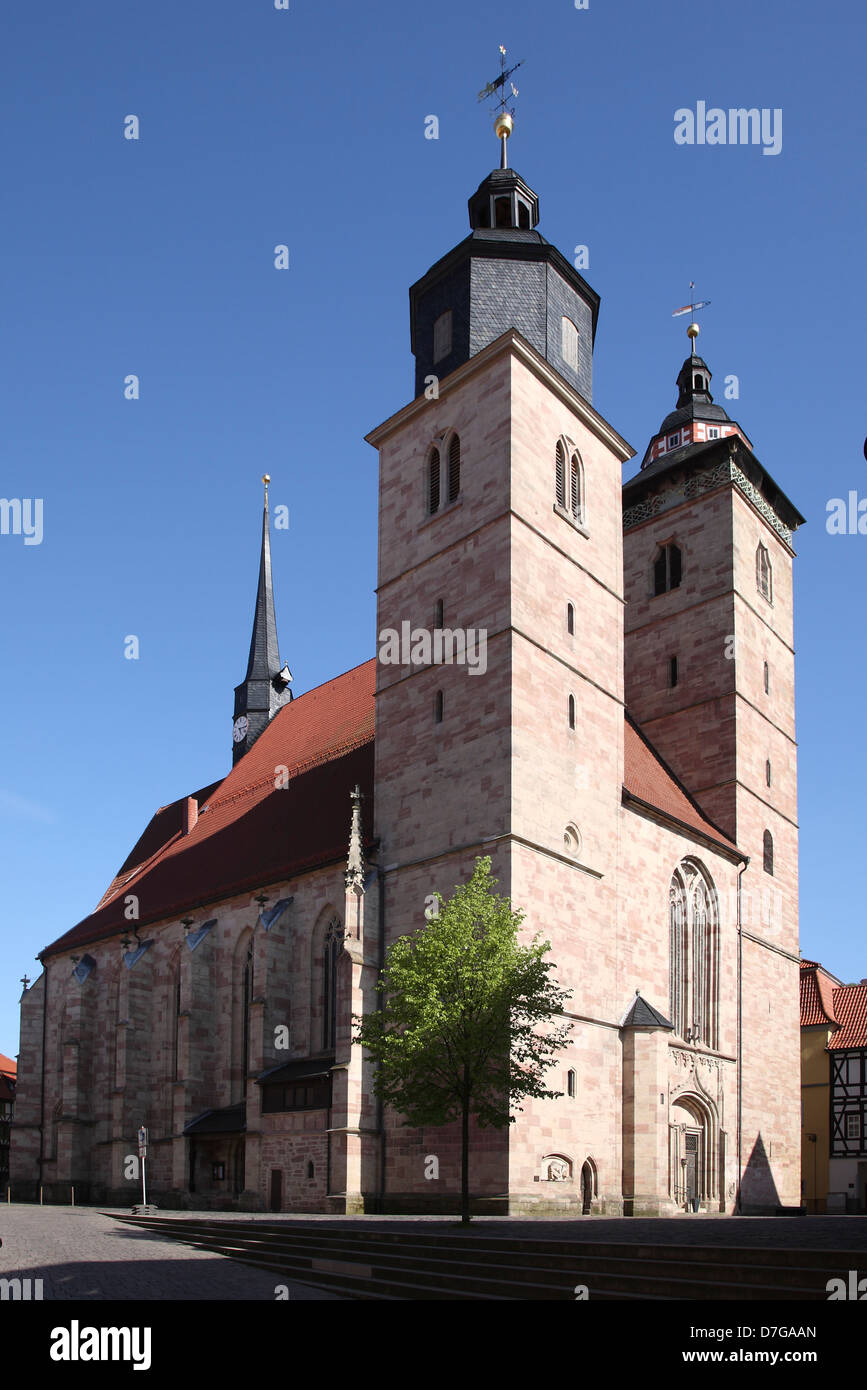 Schmalkalden Thuringia St Georg Church Stock Photo - Alamy