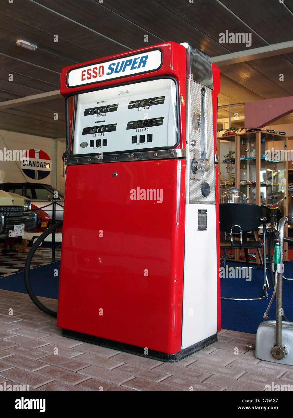 The ESSO SUPER petrol pump is an iconic piece of mid-20th century ...