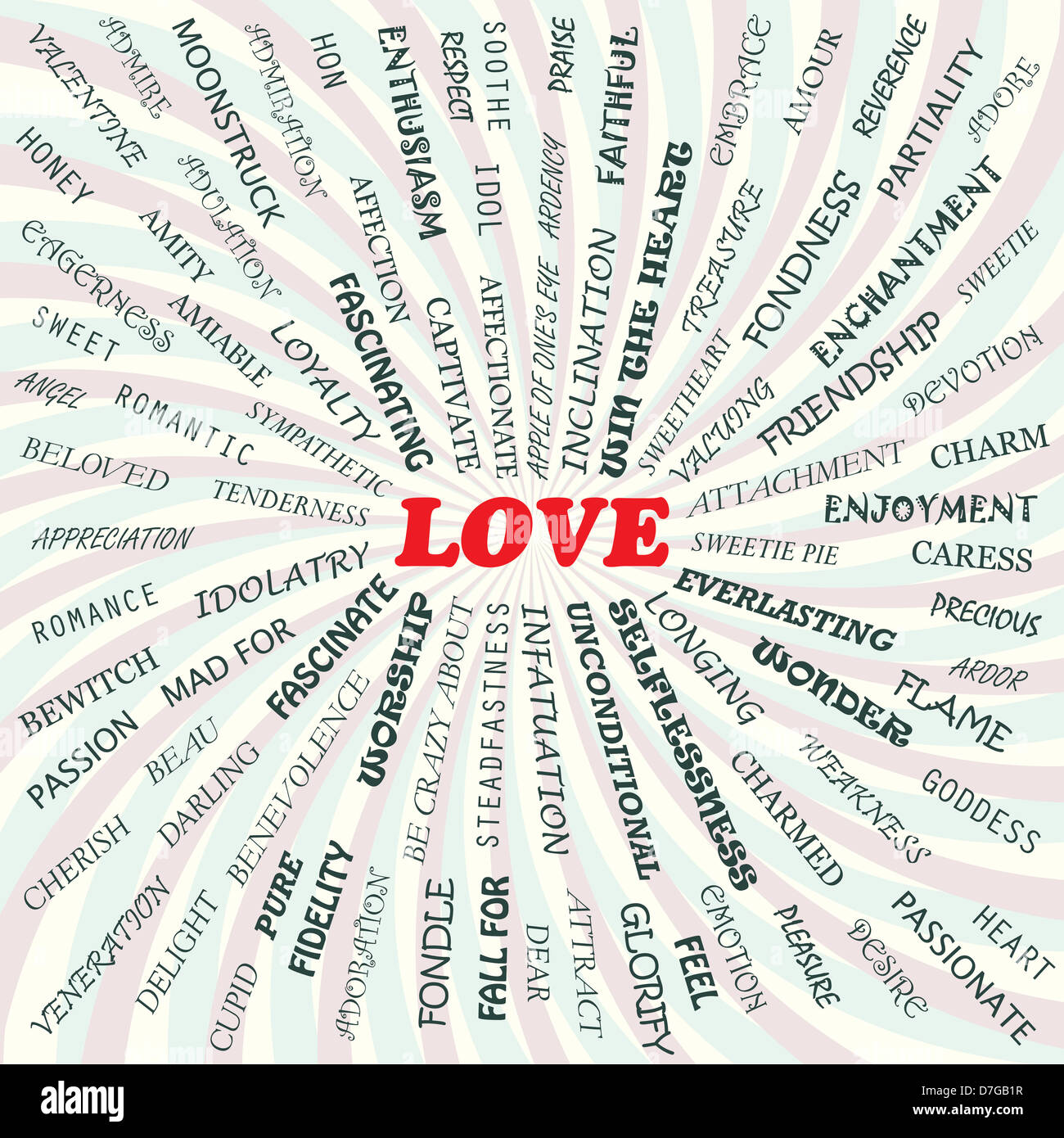 illustration of love concept Stock Photo - Alamy