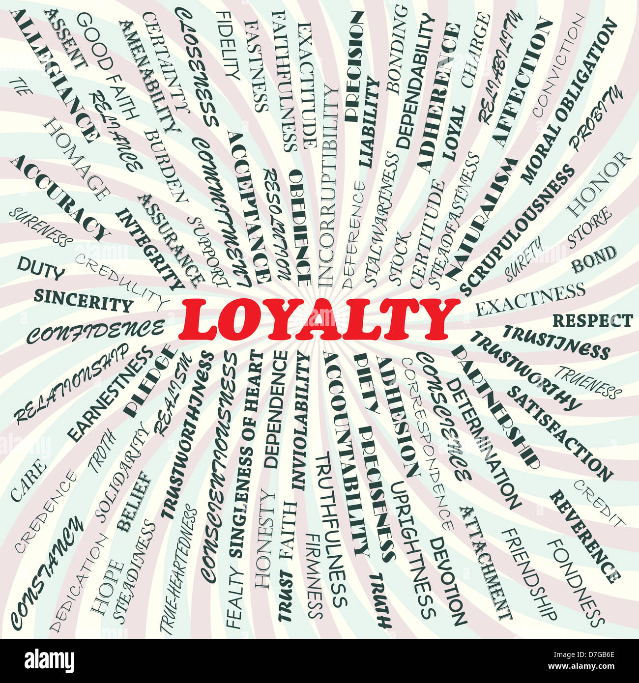 illustration of loyalty concept Stock Photo - Alamy