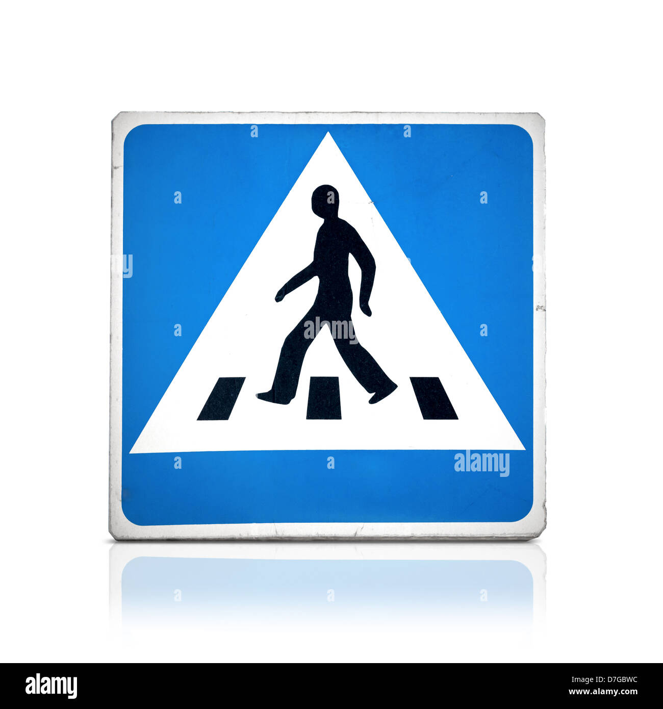 Blue square pedestrian crossing sign hi-res stock photography and ...