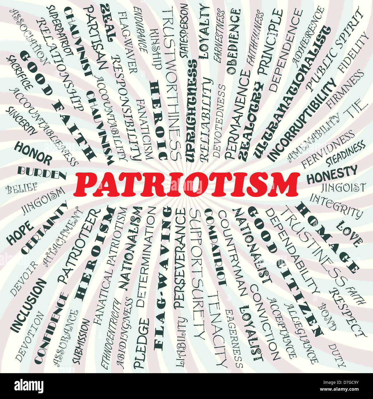 illustration of patriotism concept Stock Photo - Alamy