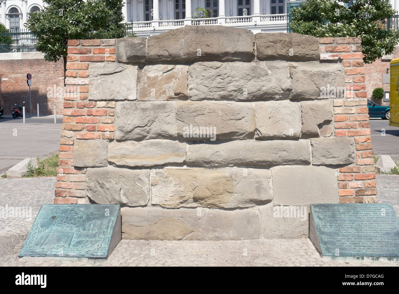 Stretch of the old wall of Vienna Stock Photo - Alamy