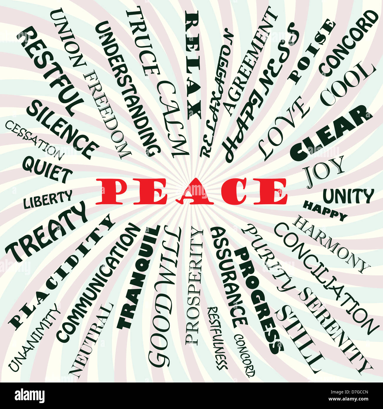 illustration of peace concept Stock Photo - Alamy