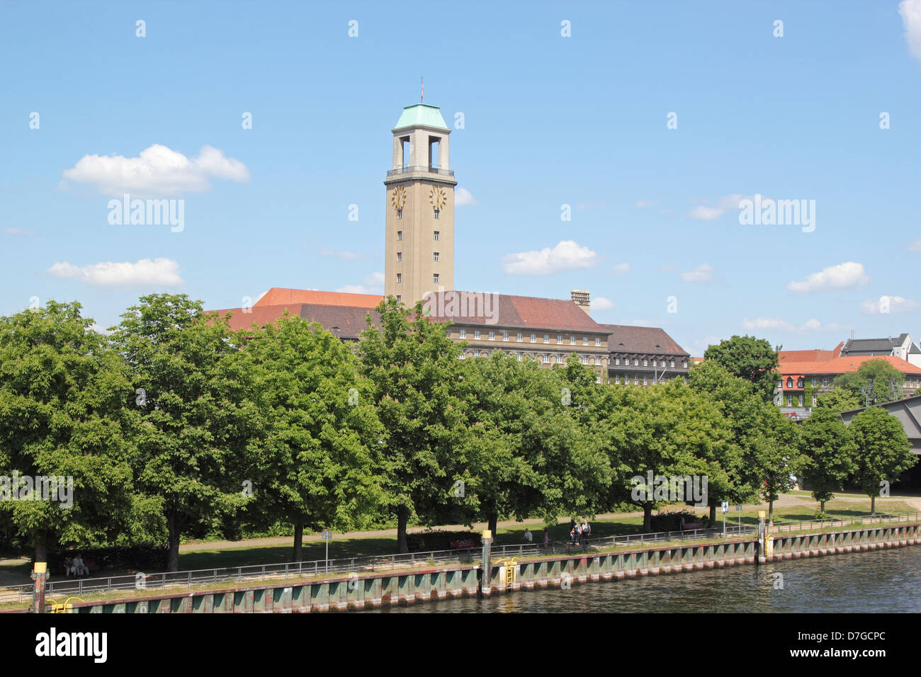 Berlin Spandau town hall Havel river Stock Photo - Alamy