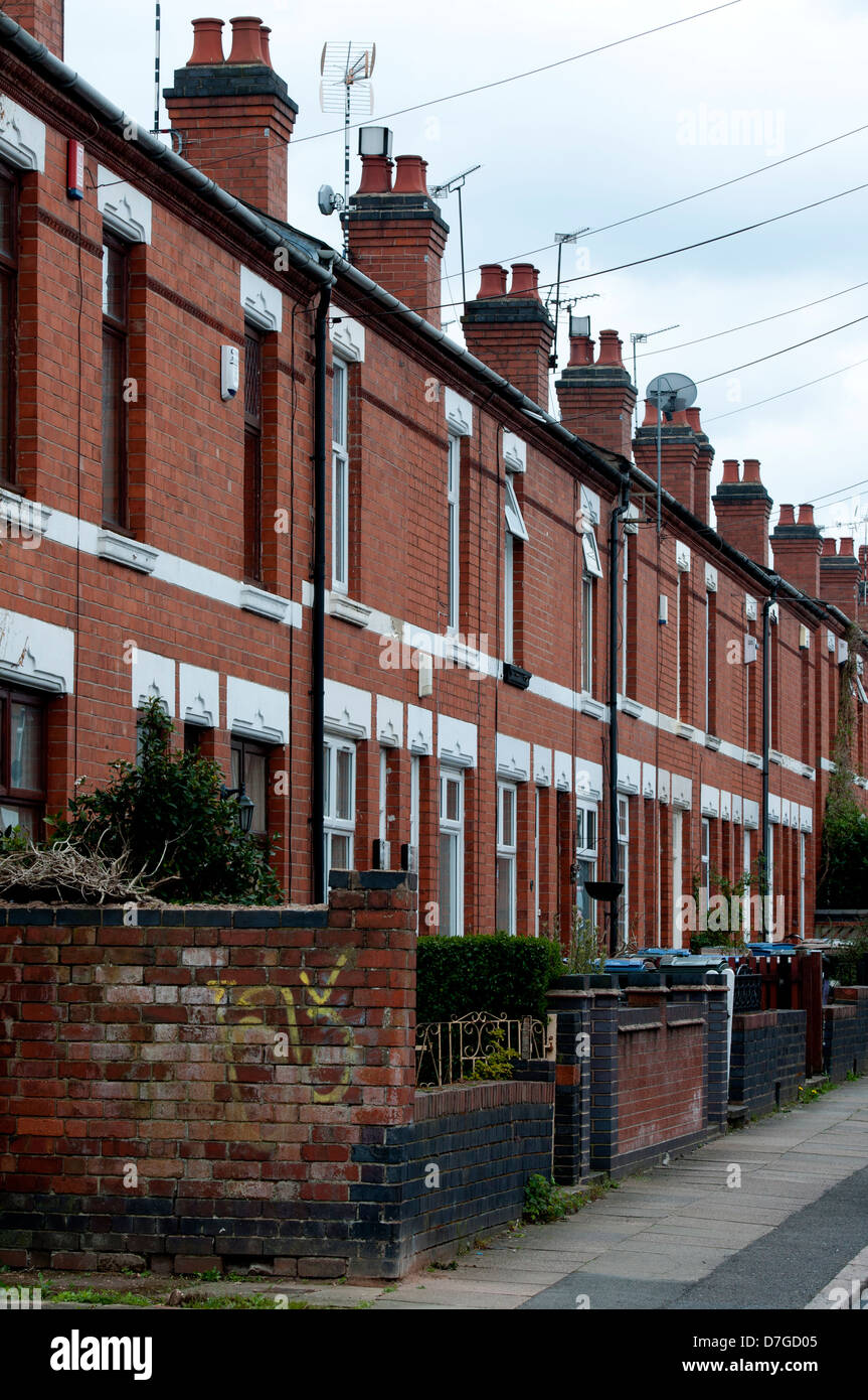 Terraced housing, Chapelfields, Coventry, UK Stock Photo - Alamy