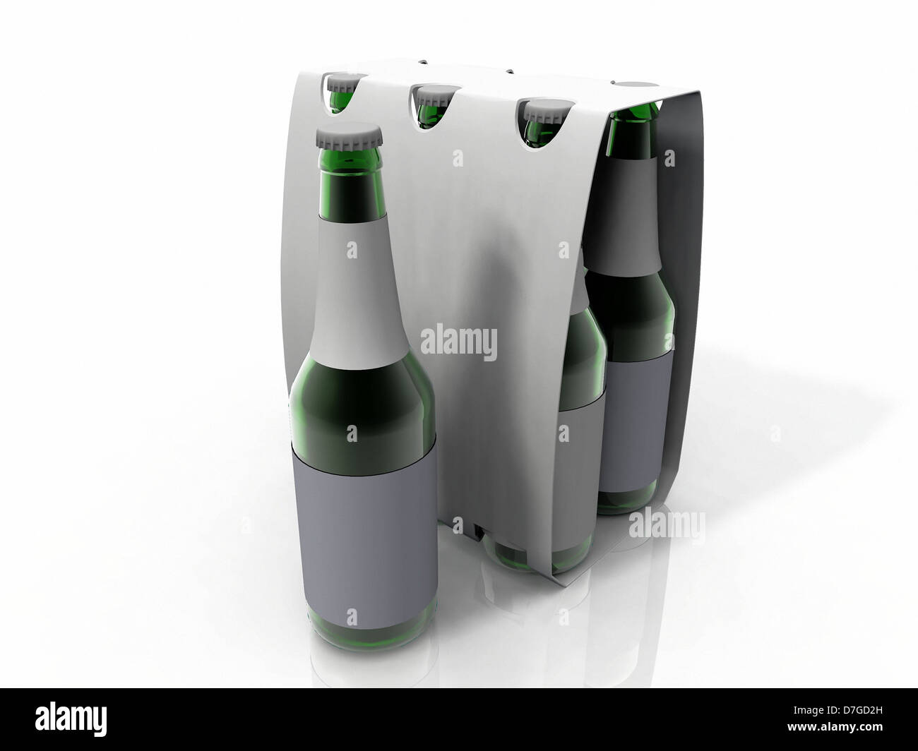 pack of six beer bottles Stock Photo - Alamy
