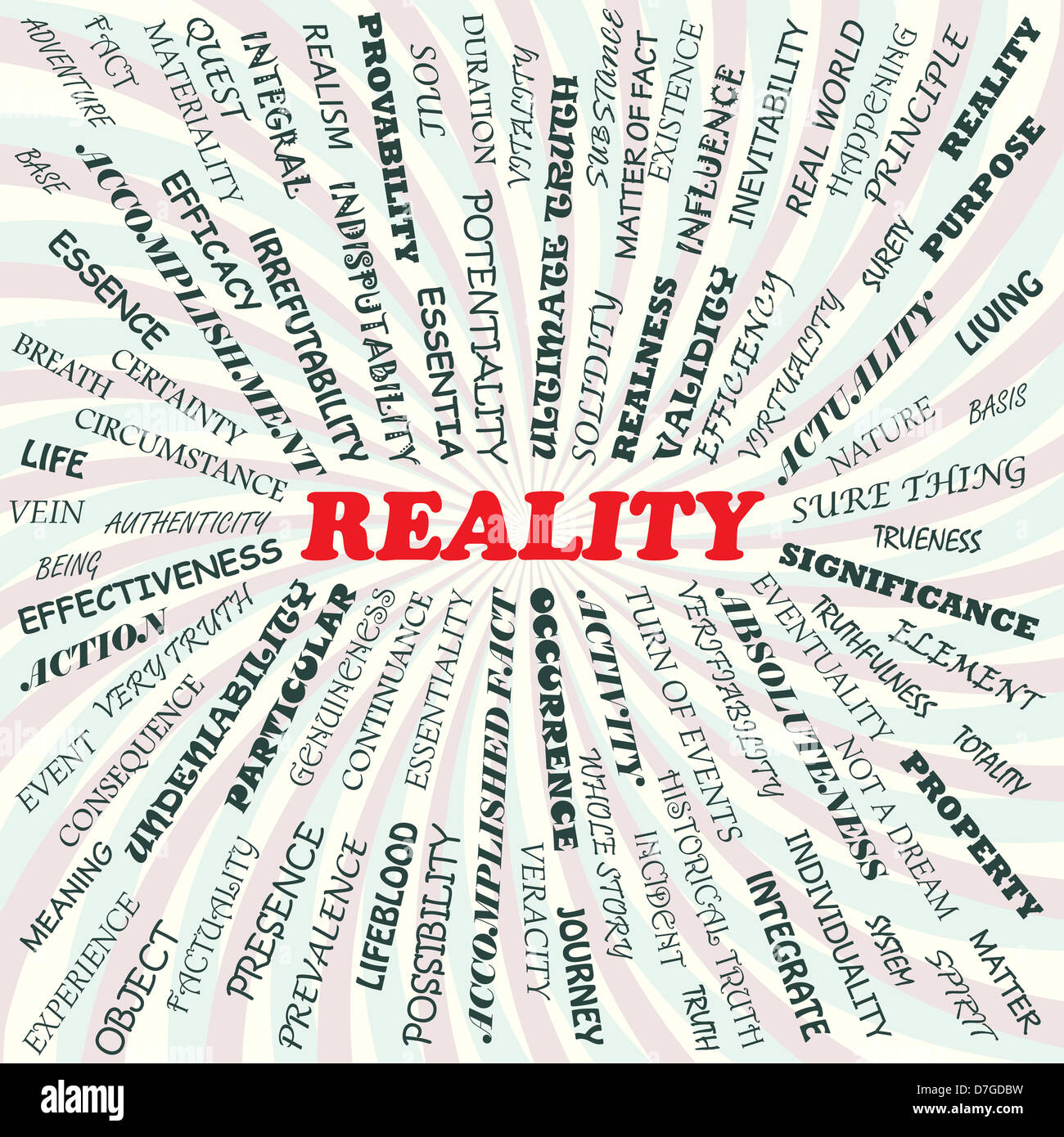 illustration of reality concept Stock Photo - Alamy