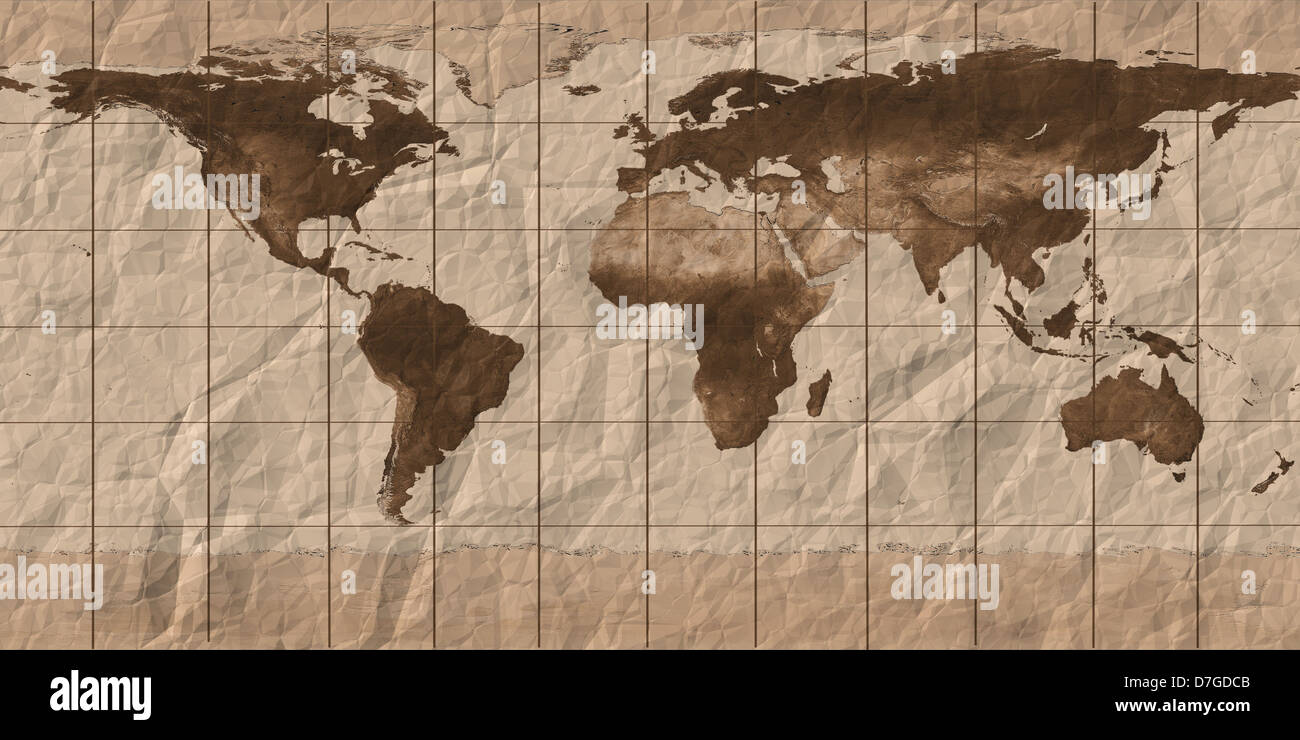 Old maps of the globe Stock Photo - Alamy