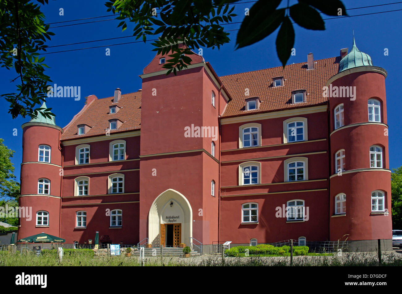Germany, Mecklenburg-West Pomerania, island Rügen, Spyker, castle Stock ...