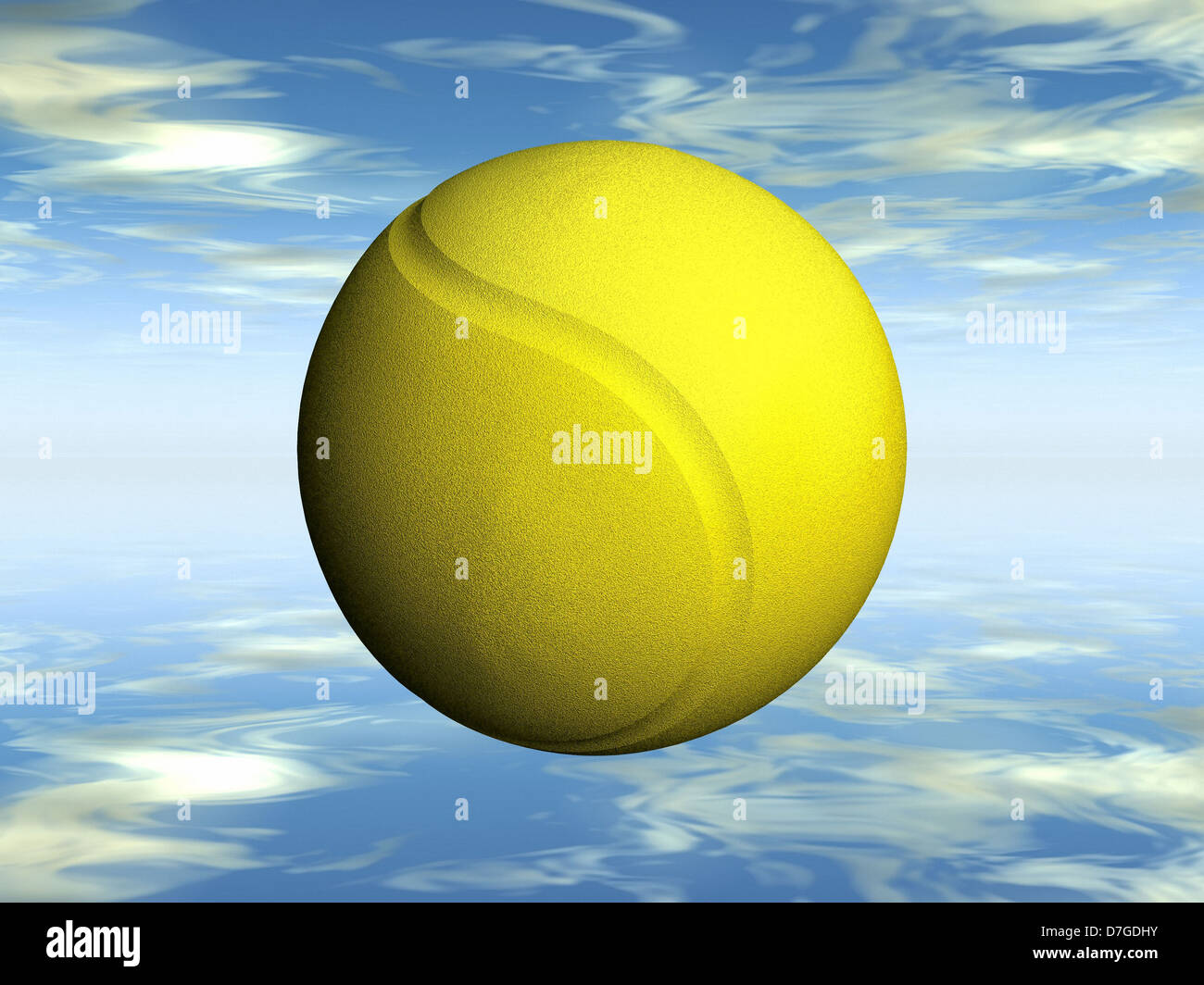 the yellow tennis ball Stock Photo - Alamy