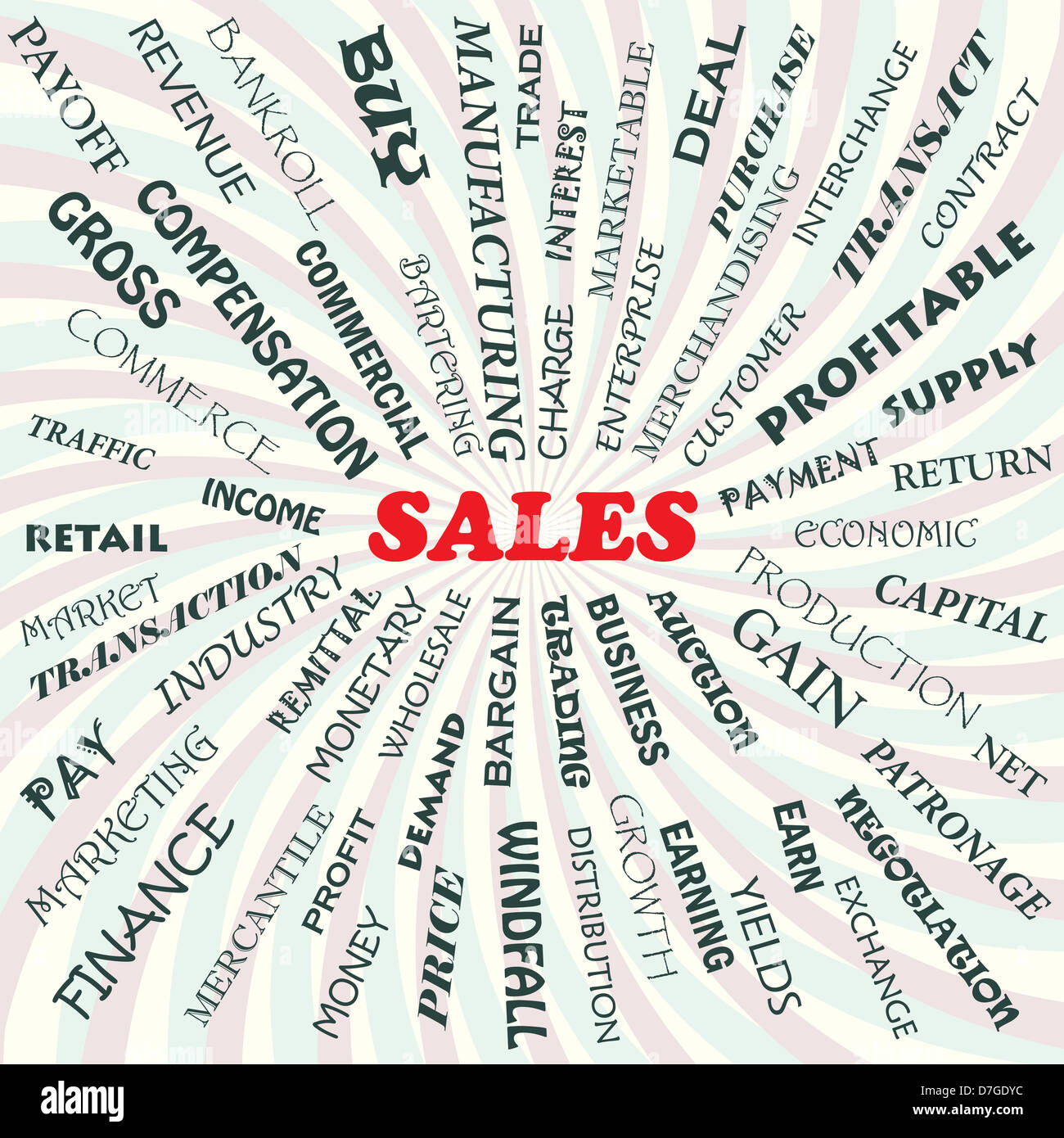 illustration of sales concept Stock Photo - Alamy