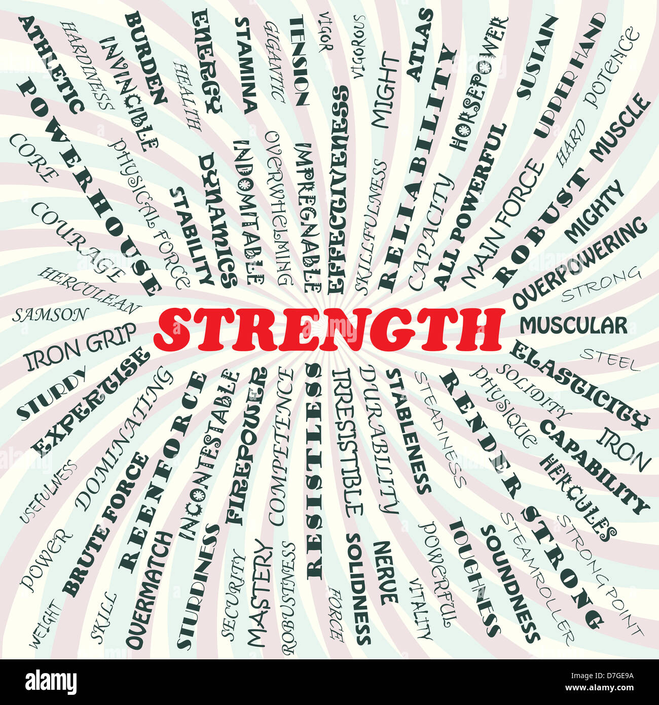 illustration of strength concept Stock Photo - Alamy