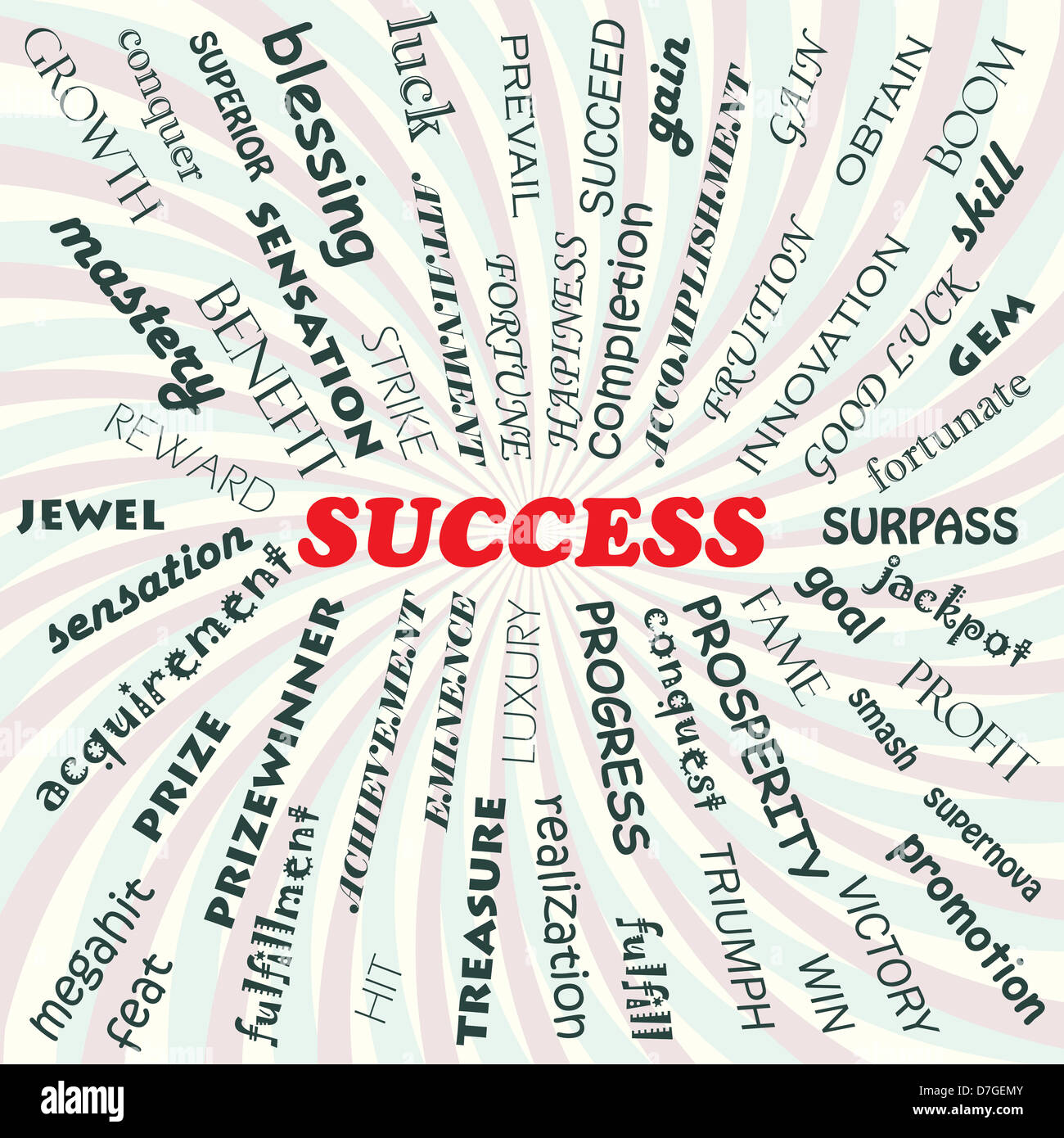illustration of success concept Stock Photo - Alamy