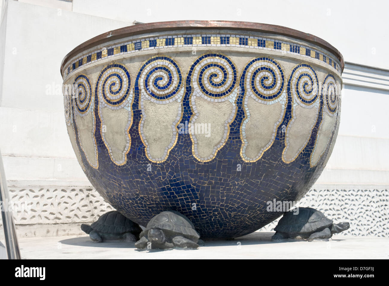 Secession building, decorated vase Stock Photo - Alamy