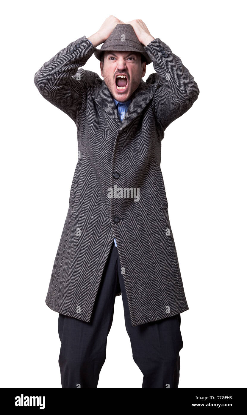 Vertical shot male watching Cut Out Stock Images & Pictures - Alamy