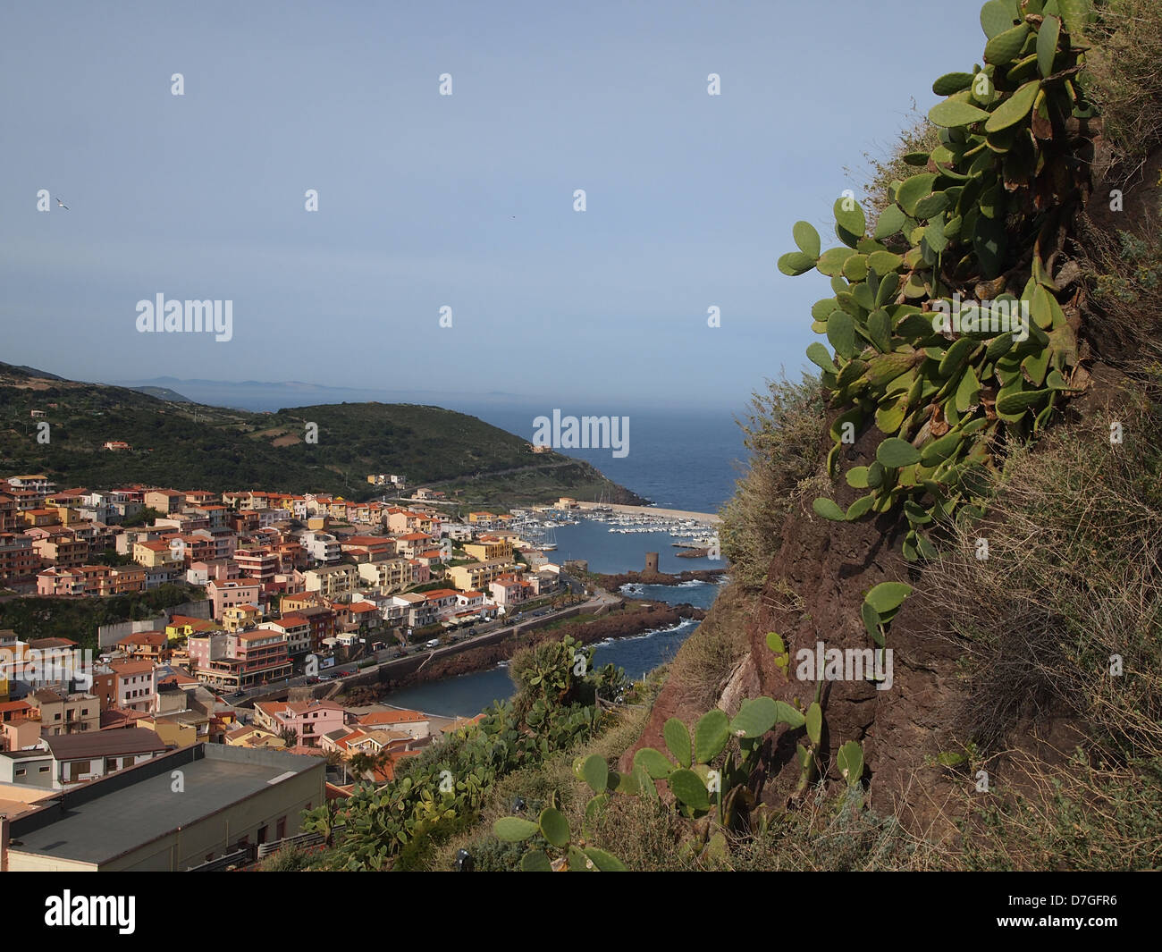 An idyllic city Castelsardo on Sardinia island in Italy Stock Photo - Alamy