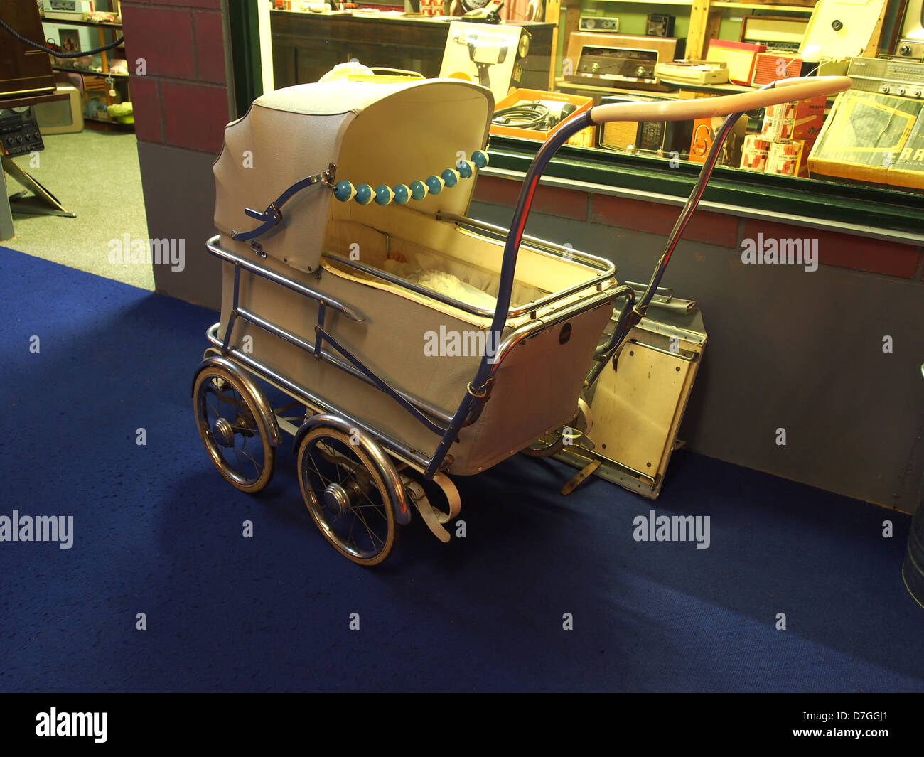 An image of a vintage stroller or pram, capturing the design and ...