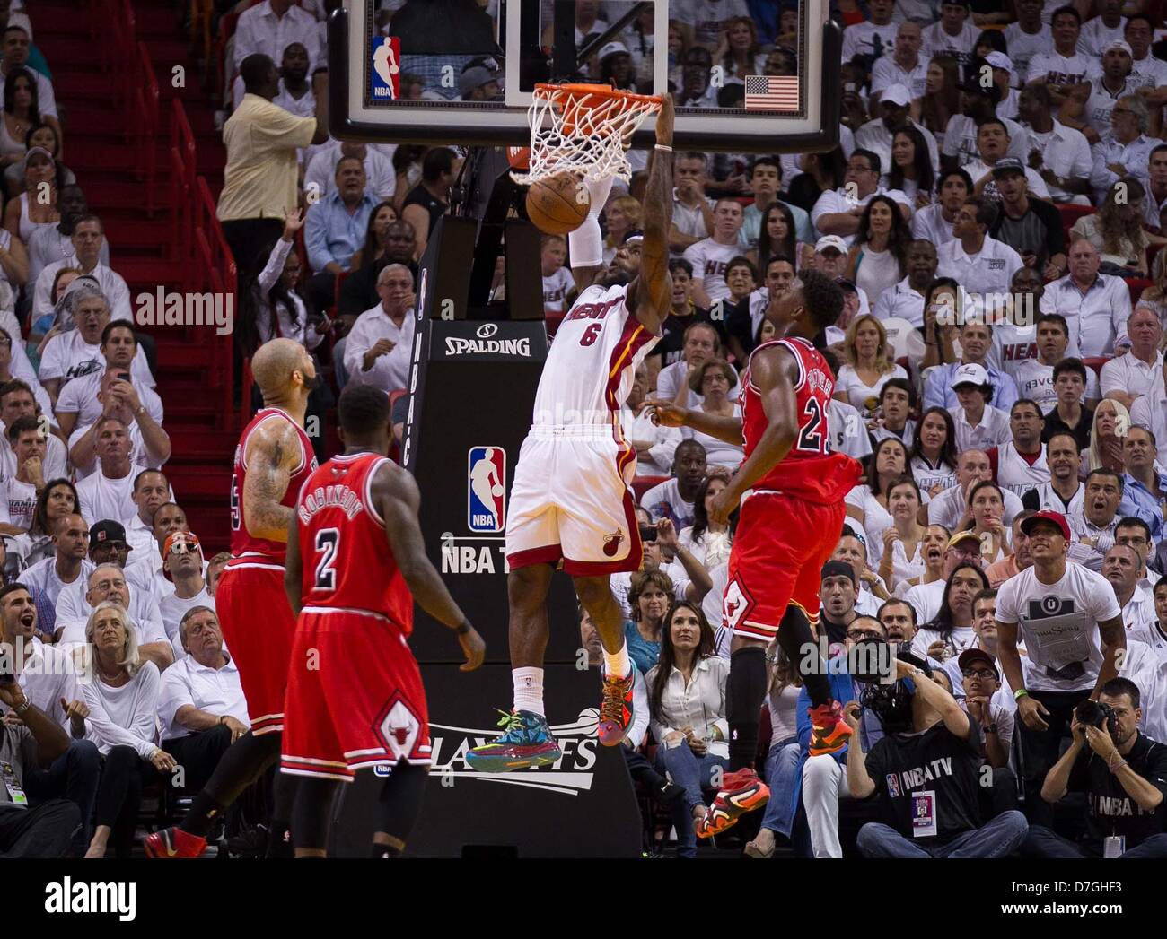 Lebron james miami heat dunks hi-res stock photography and images - Alamy