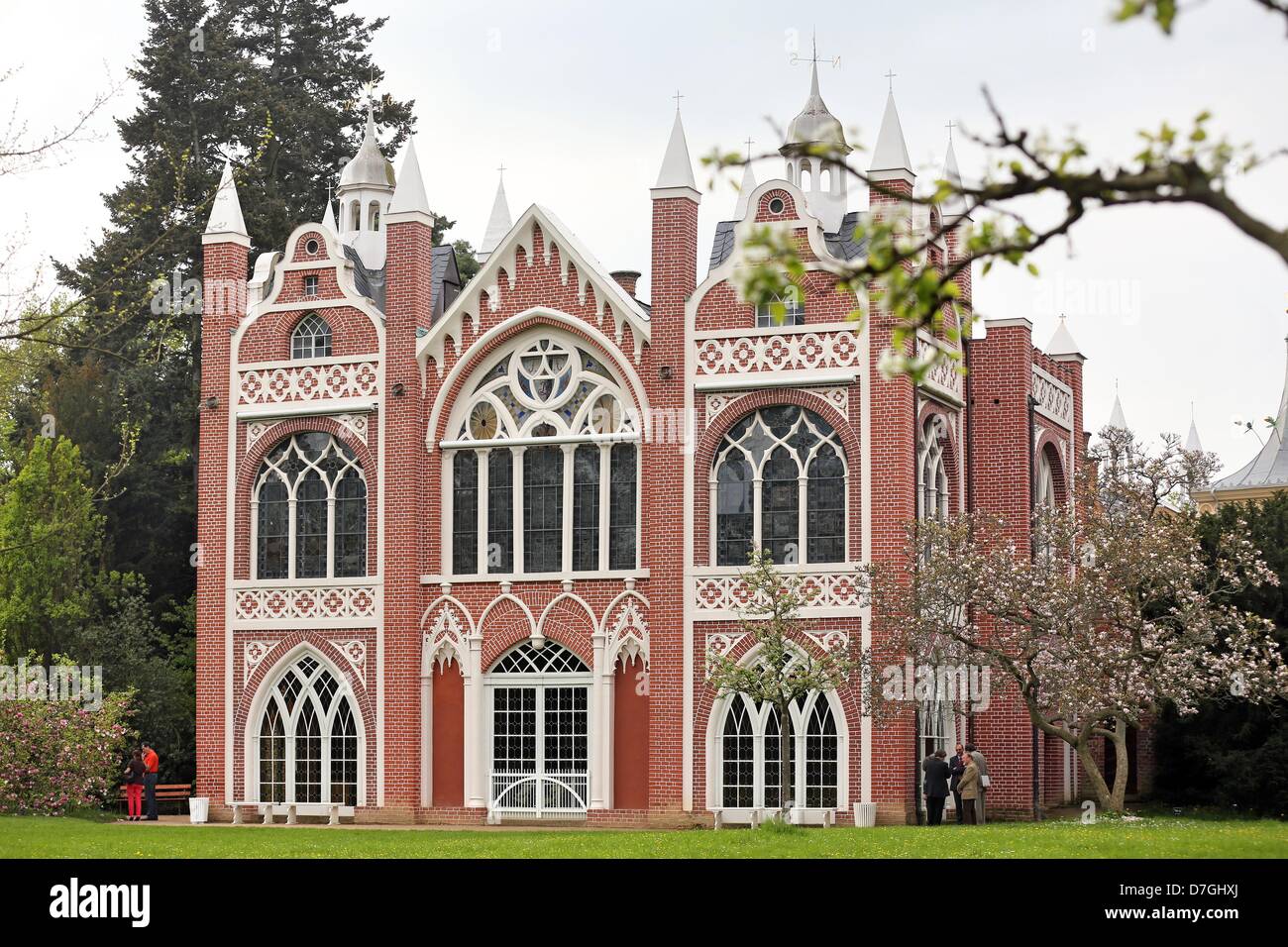 The exterioir of the Gotisches Haus (Gothic House) built by Duke ...