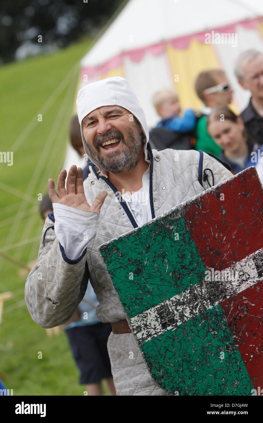 Performers at a medieval pageant wearing medieval costume Stock Photo ...