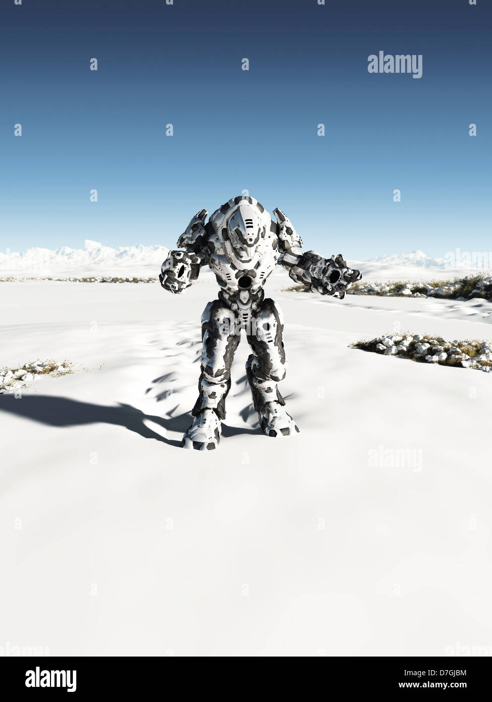 Alien Battle Droid - Snow Patrol Stock Photo - Alamy