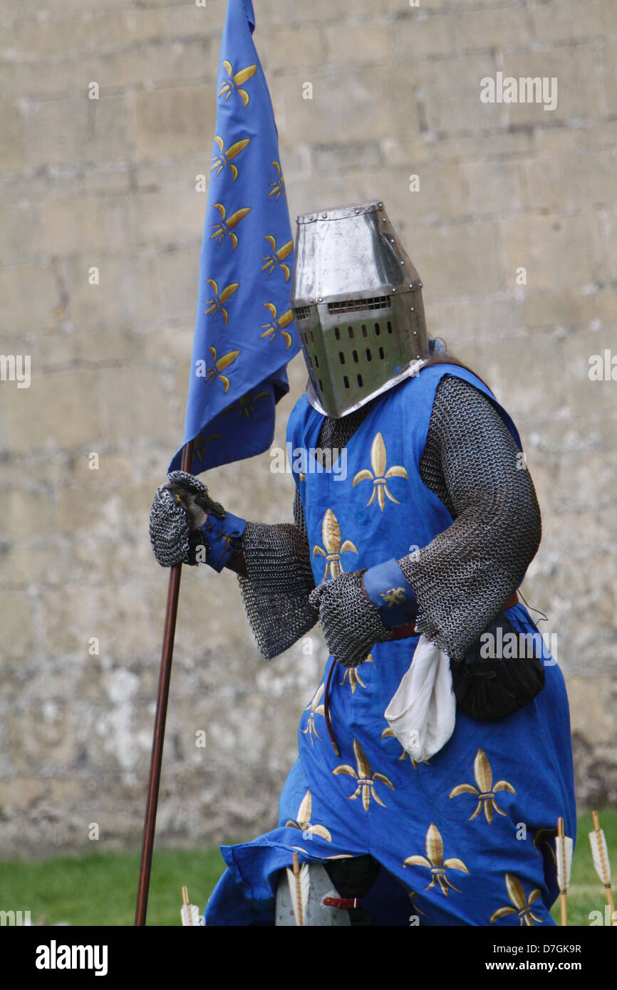 Performers at a medieval pageant wearing medieval costume Stock Photo ...