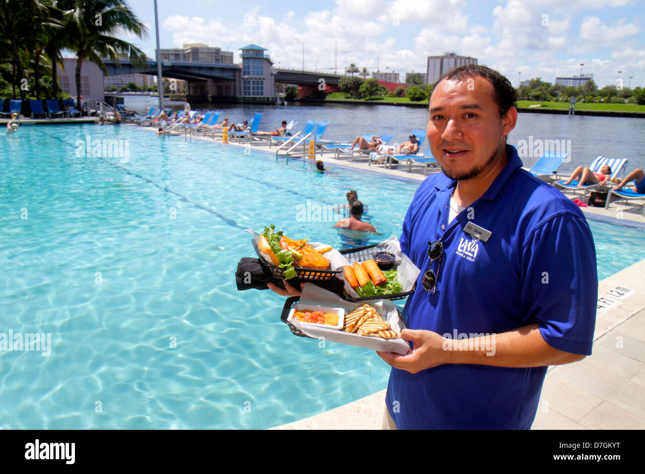 Food waiter pool hi-res stock photography and images - Alamy