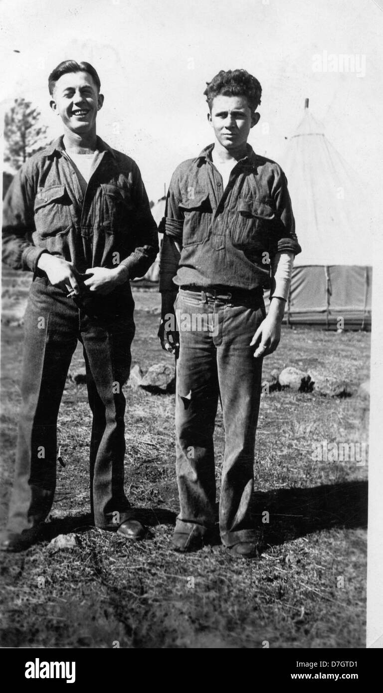 This photograph from the Gerald W. Williams Collection shows two ...