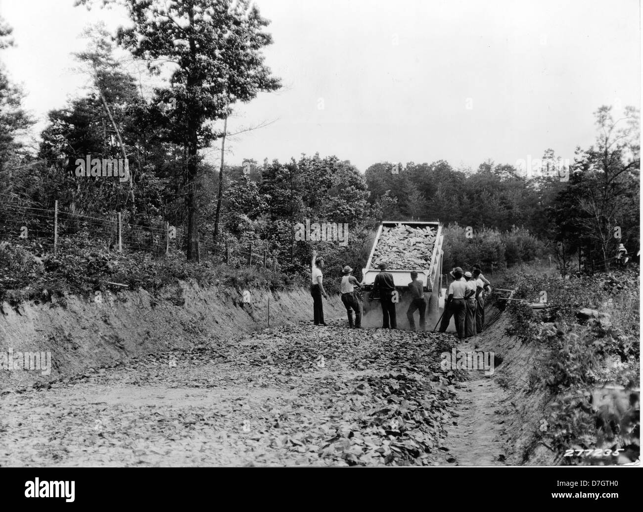 This historical photo captures Civilian Conservation Corps (CCC ...