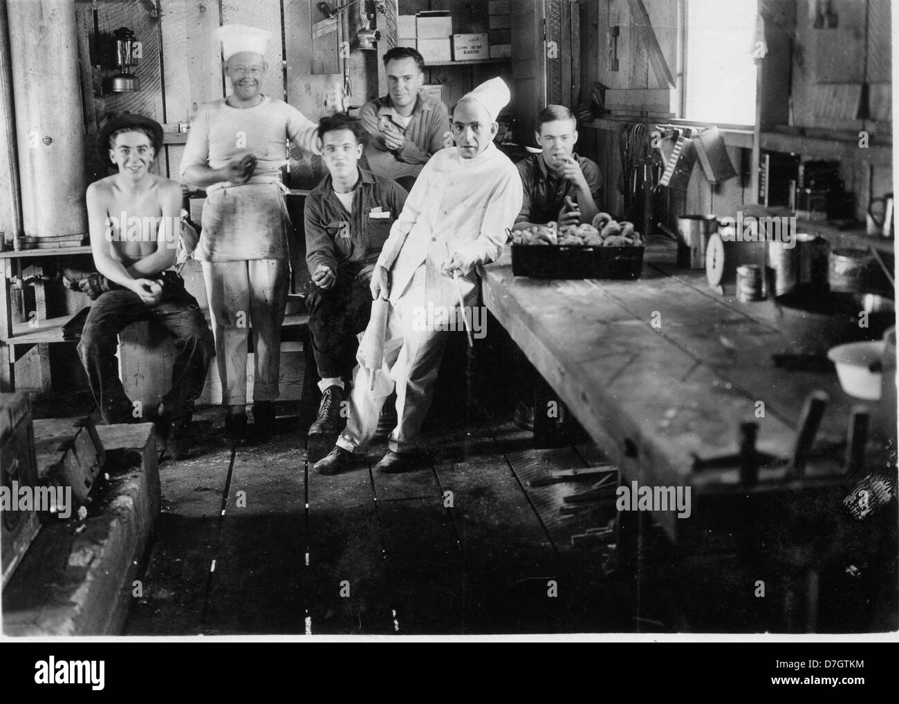 Civilian conservation corps projects Black and White Stock Photos ...