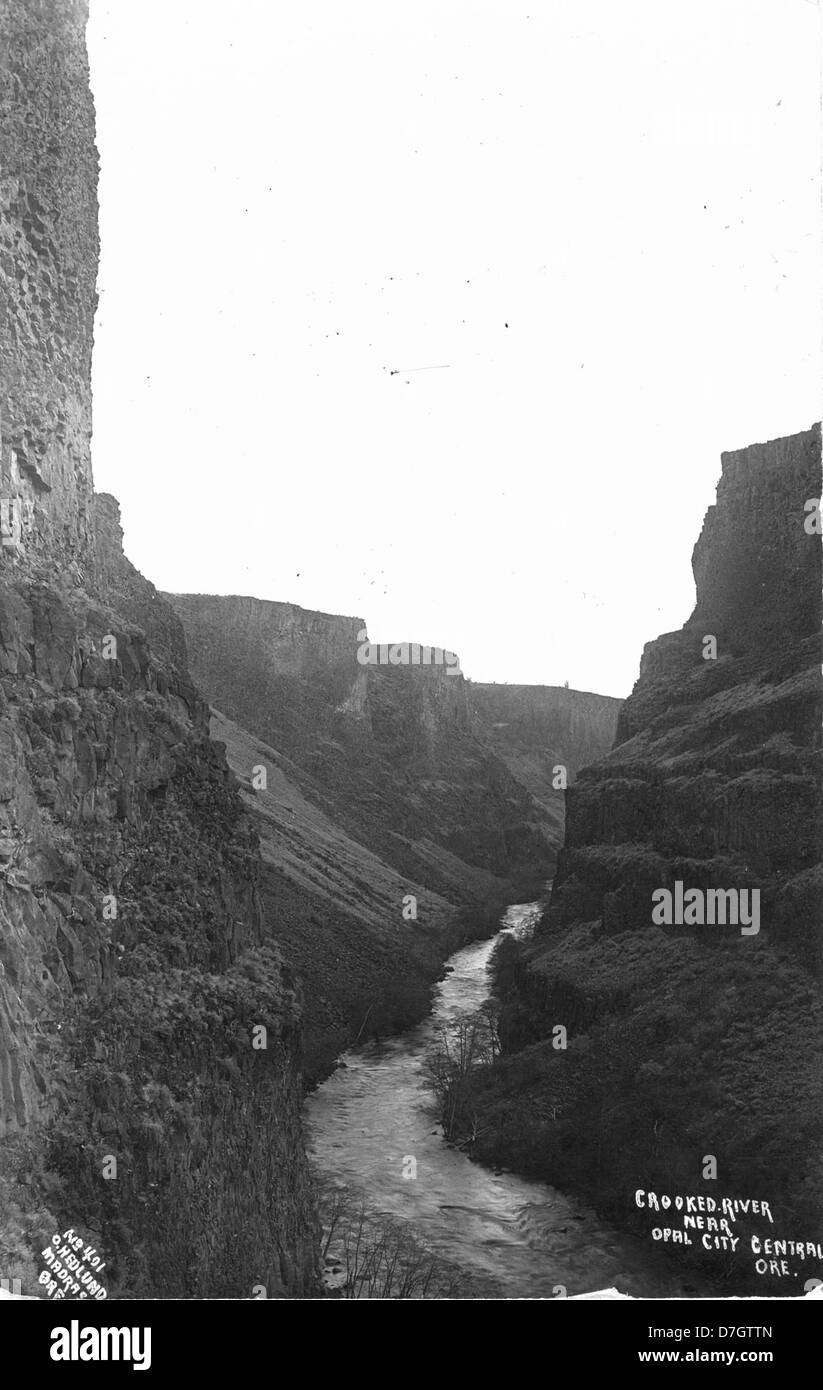 The Crooked River near Opal City in central Oregon is captured in this ...