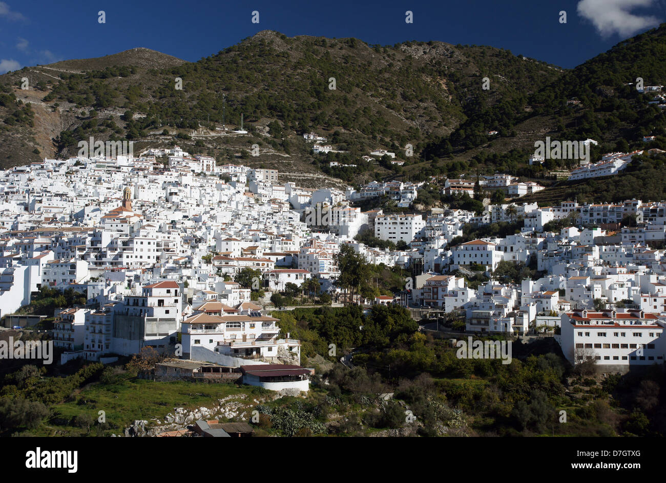 The village of Competa Stock Photo - Alamy