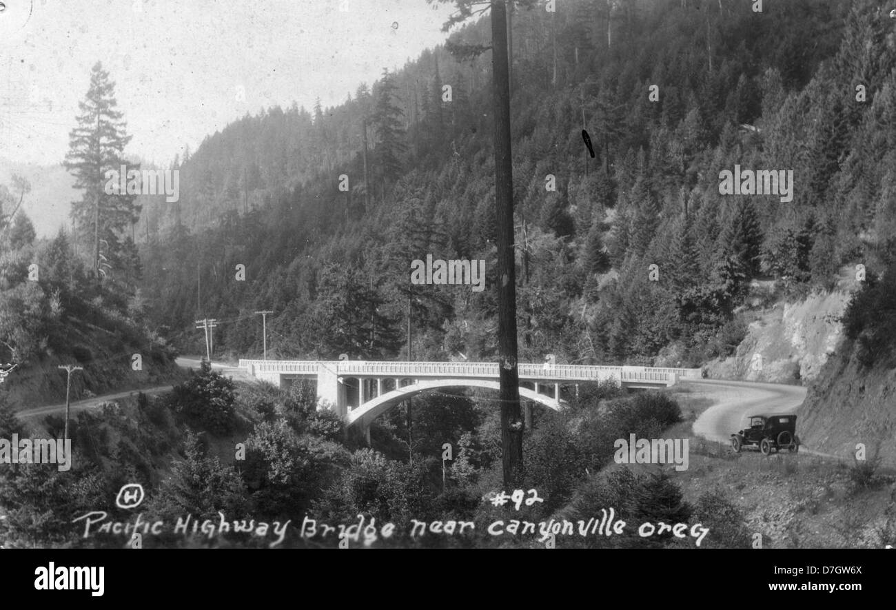 This photograph captures the Pacific Highway Bridge near Canyonville ...