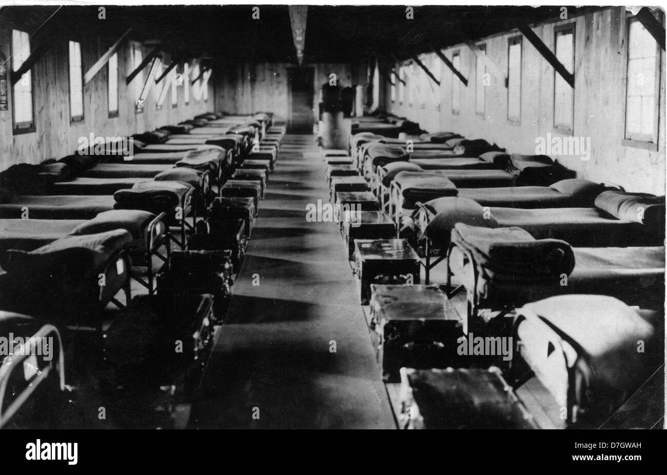 This image shows the interior of a Civilian Conservation Corps (CCC ...