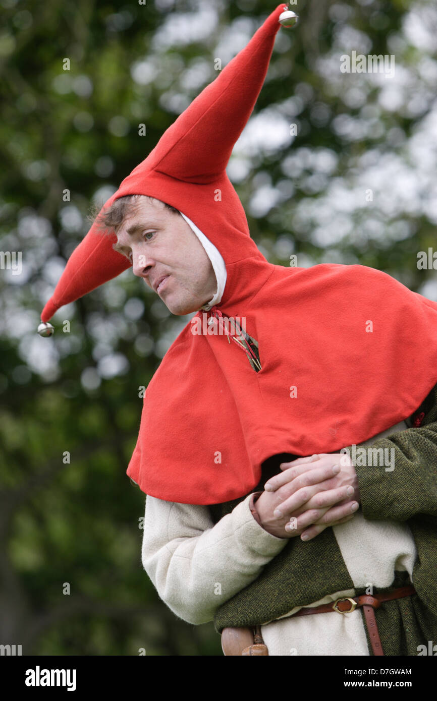 Performers at a medieval pageant wearing medieval costume Stock Photo ...