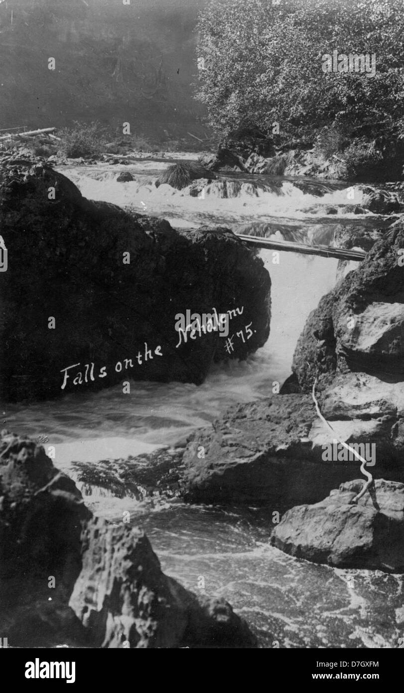 A photograph of the Nehalem River Falls, captured by Gerald W. Williams ...